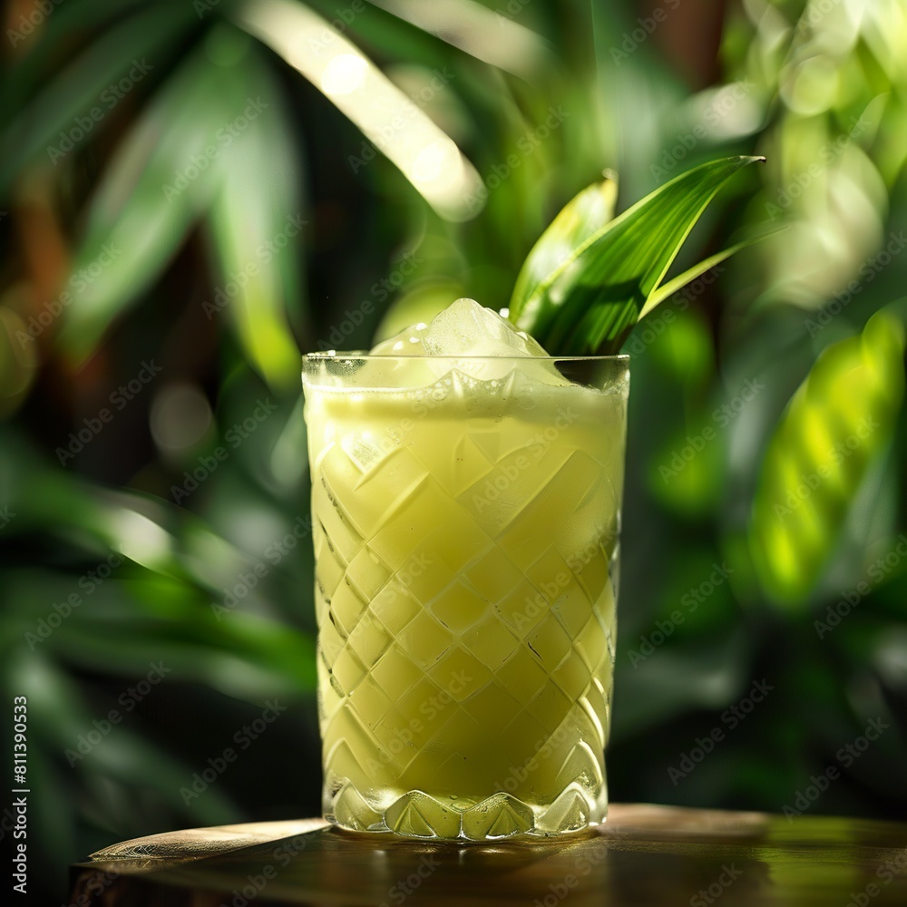 An exotic and refreshing green drink inspired by the tropical forests ...