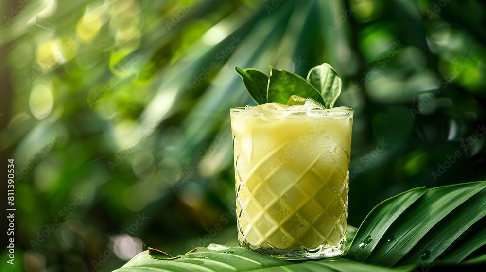 An exotic and refreshing green drink inspired by the tropical forests ...