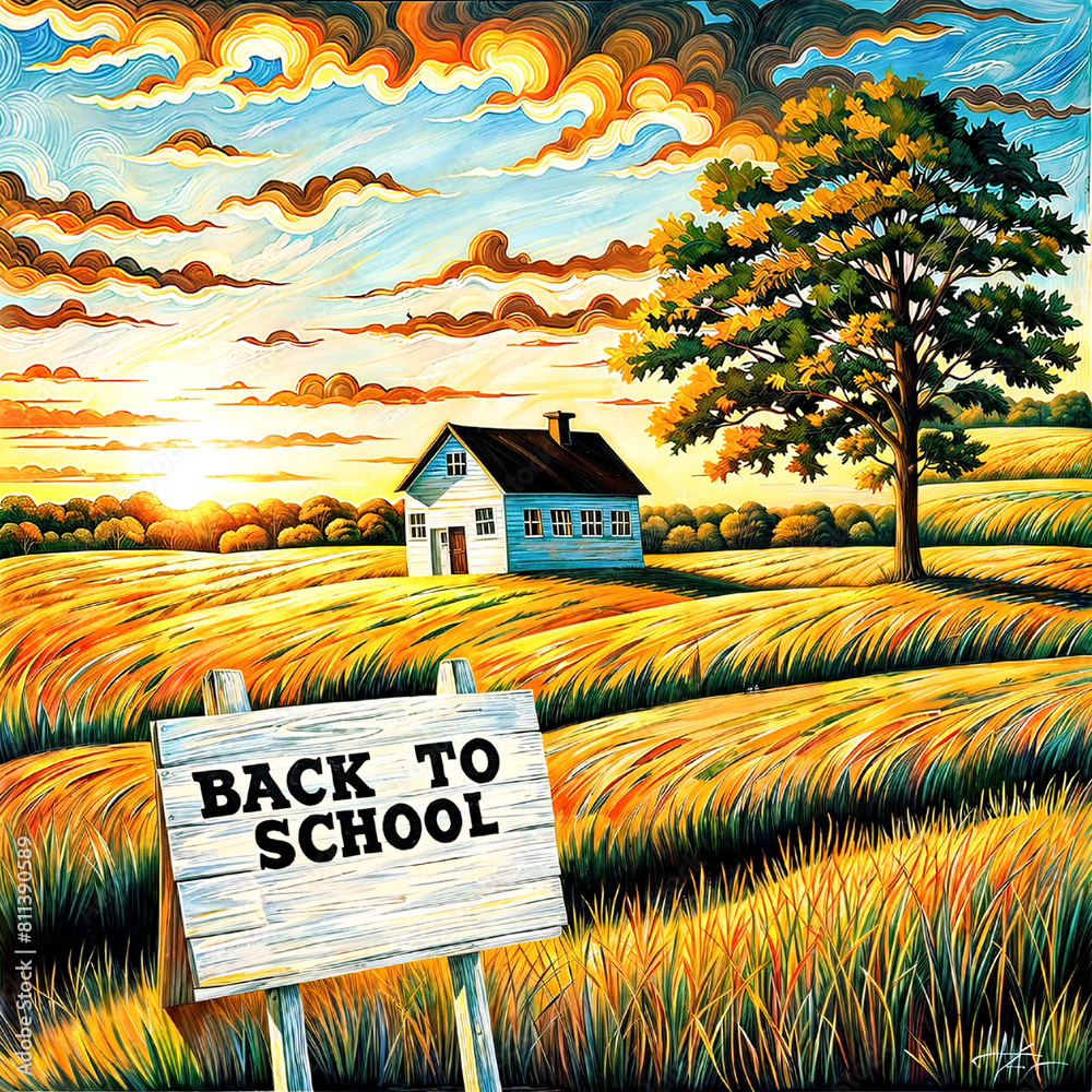A Nostalgic Walk Down Memory Lane: Painting of a Winding Road Leading ...