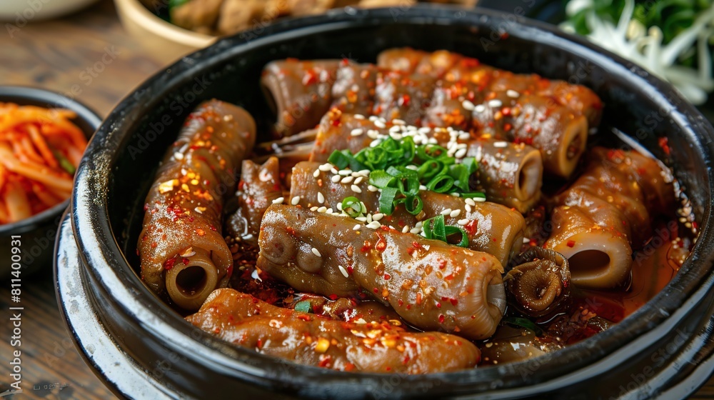 korea traditional beef intestine food . Generative Ai Stock Photo ...