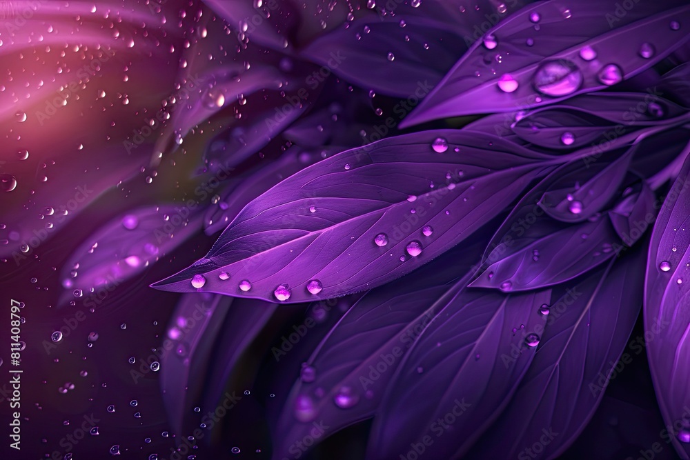 beautiful fresh purple wallpaper desktop with curved plants and ...