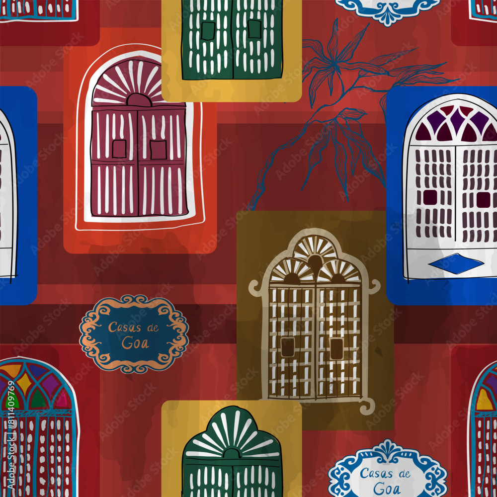 Goan windows are made from oyster shells in a Portuguese colonial style ...