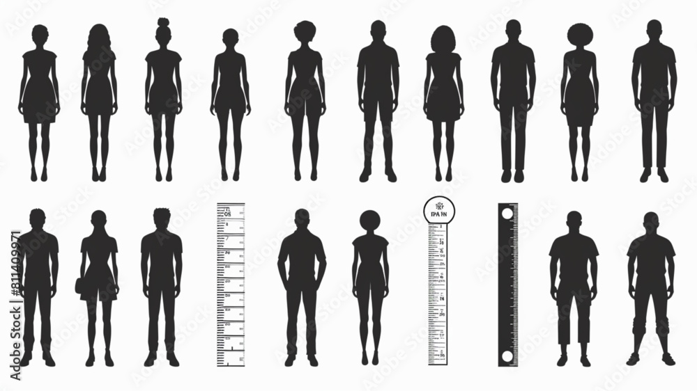 Inch and metric rulers. Centimeters, inches and foot, yard and ...