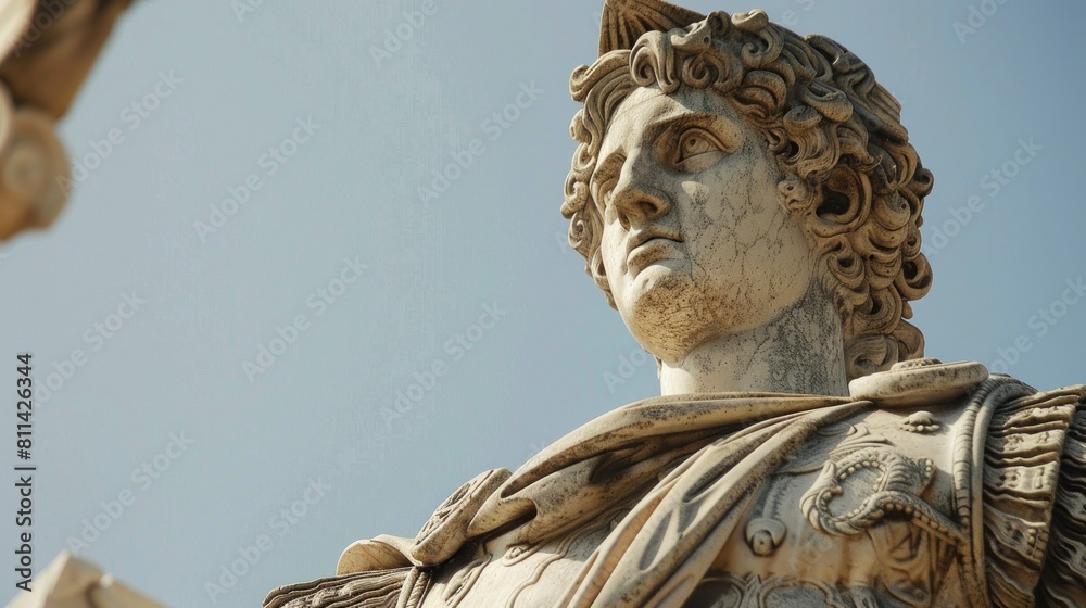 day plaster statue of Alexander the Great in high resolution and high ...