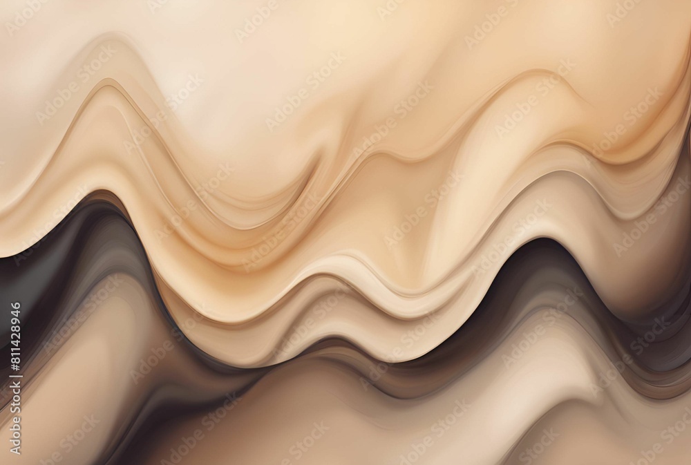 Gradient beige, brown background with grainy, rough texture, brush ...