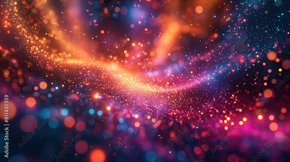 Stardust Light Space Gradient Waves Stars Universe Starscape Digital ...