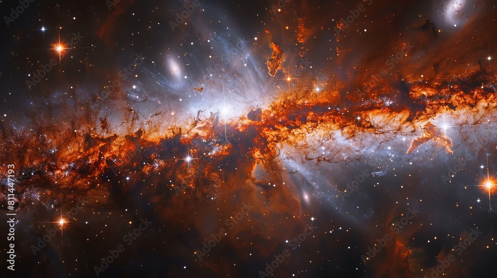 A striking image of the galaxy core, ablaze with a myriad of stars ...