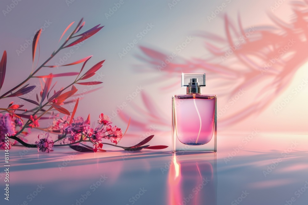 The aromatic scent garden features white glass containing eau de parfum ...