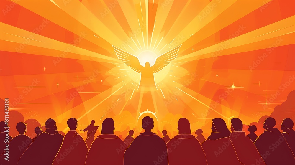 Pentecost day posters and wallpapers. The disciples had witnessed Jesus ...