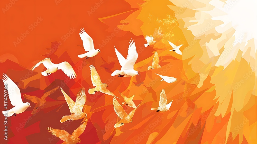 Pentecost day posters and wallpapers. The disciples had witnessed Jesus ...