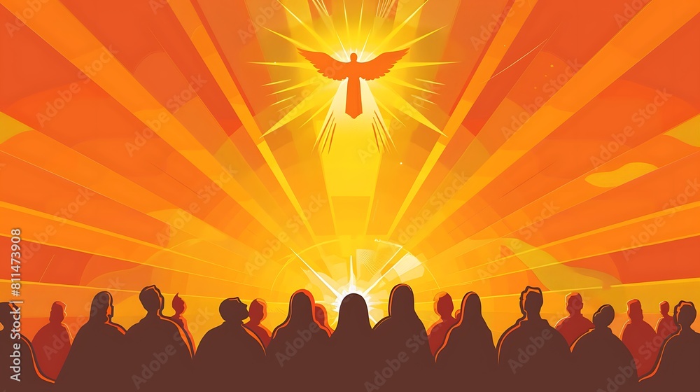 Pentecost day posters and wallpapers. The disciples had witnessed Jesus ...