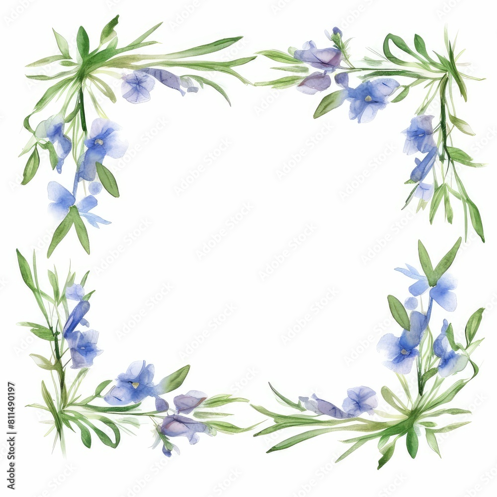 rosemary themed frame or border for photos and text. featuring delicate ...