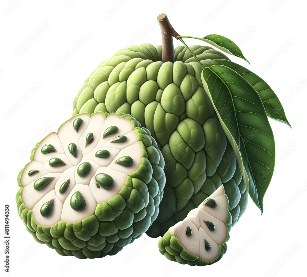 Fresh custard apple png sugar apple png annona squamosa png annonaceae ...