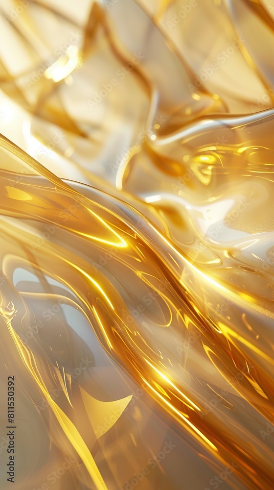 Gold liquid texture seamless pattern Generative AI. Stock Illustration ...