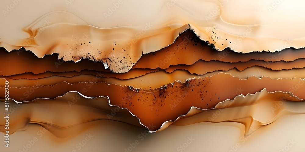 Set of lower third designs with ripped paper effect for videos. Concept ...