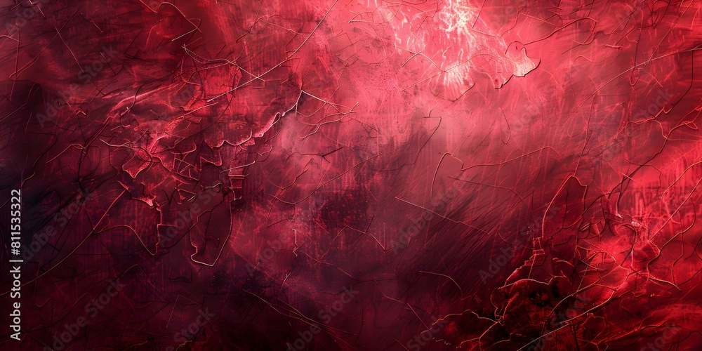 Gritty Dark Red Texture on Stone Wall with Eerie Horror Atmosphere ...