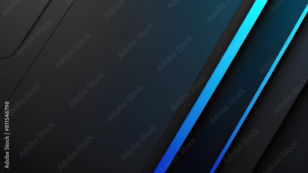 Abstract blue light over dark grey metallic background design Stock ...