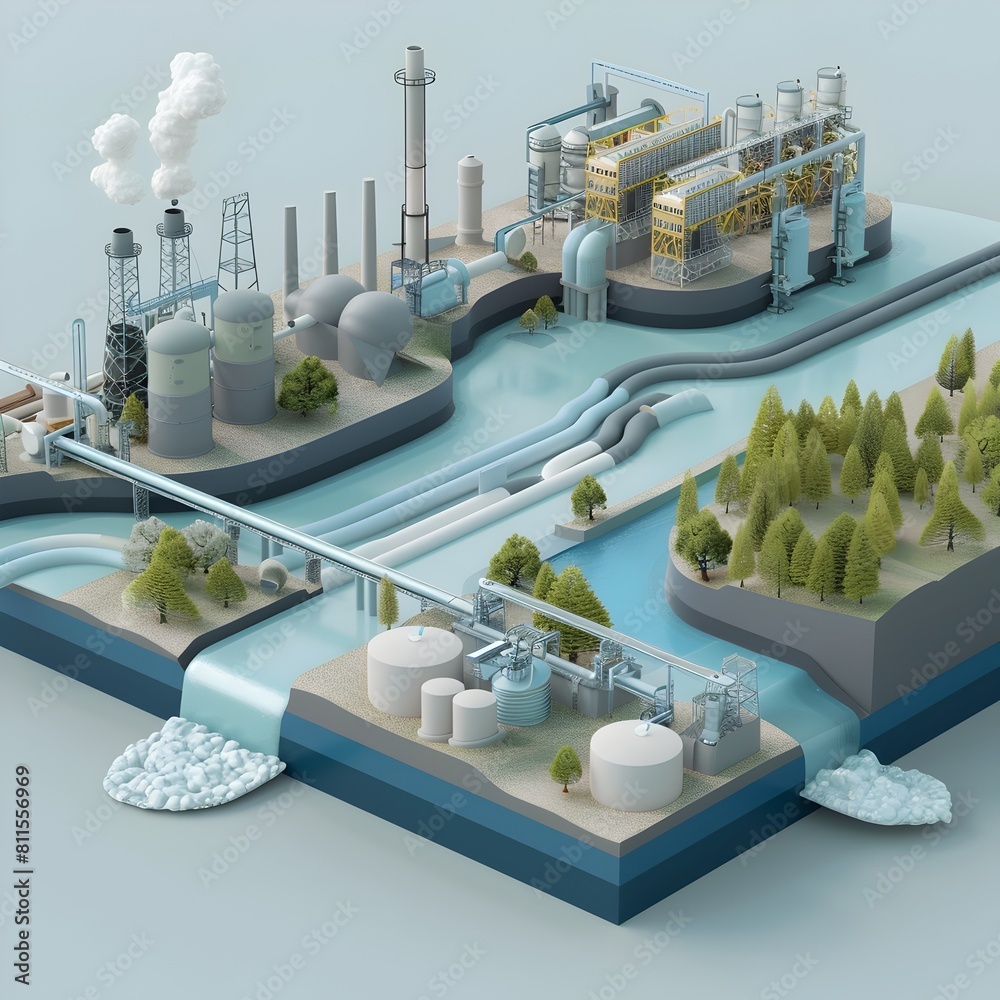 Detailed 3D Diagram Illustrating the System Boundaries of a Life Cycle ...
