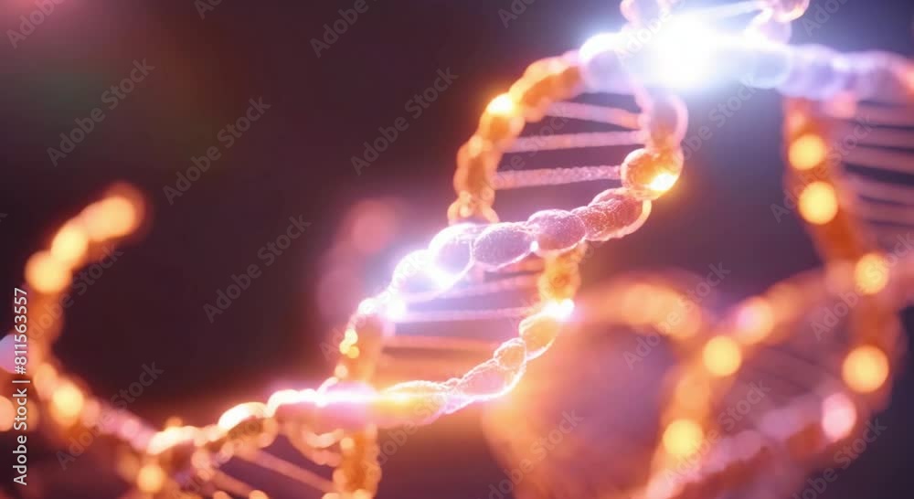Light and luminous DNA helix molecules move inside the human body ...