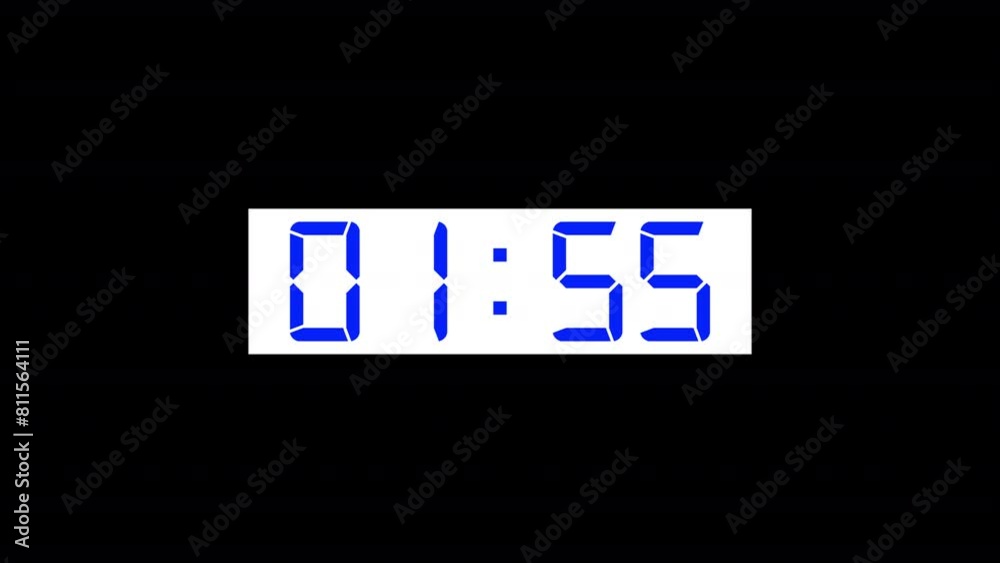 2 minute countdown timer on black background, 2 minutes countdown timer ...