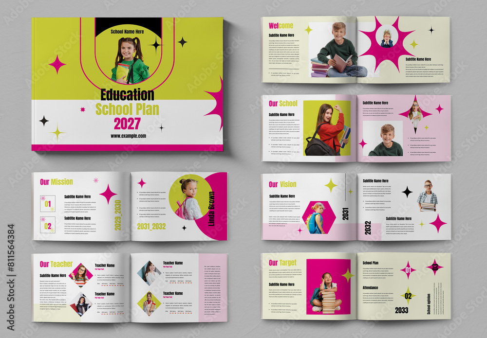 Education Plan Layout Stock Template | Adobe Stock