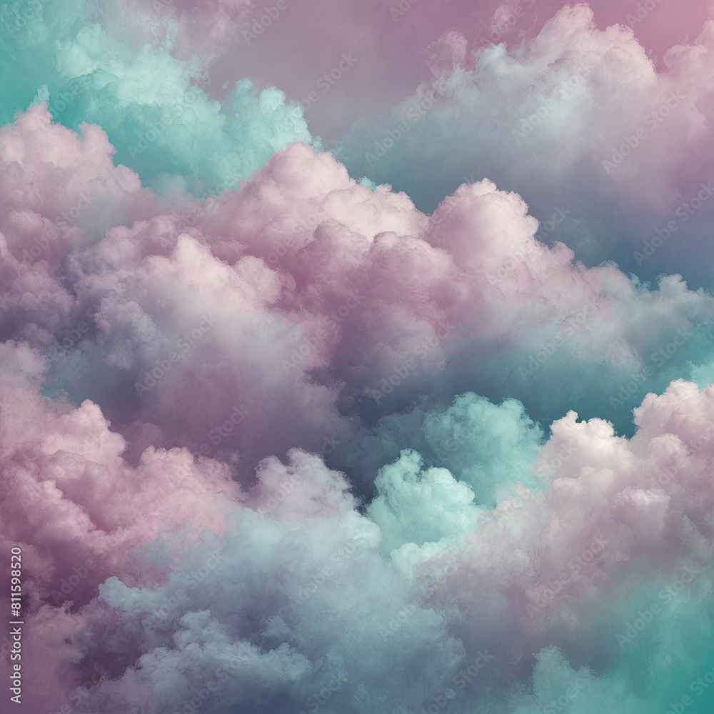 Candy floss colors clouds texture background - abstract fantasy cloud background with soft pink ...