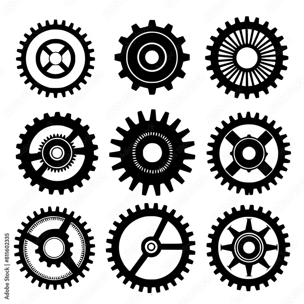 Gears SVG Bundle, Gears png, Gears eps, Gears vector, Gears svg, Gear ...