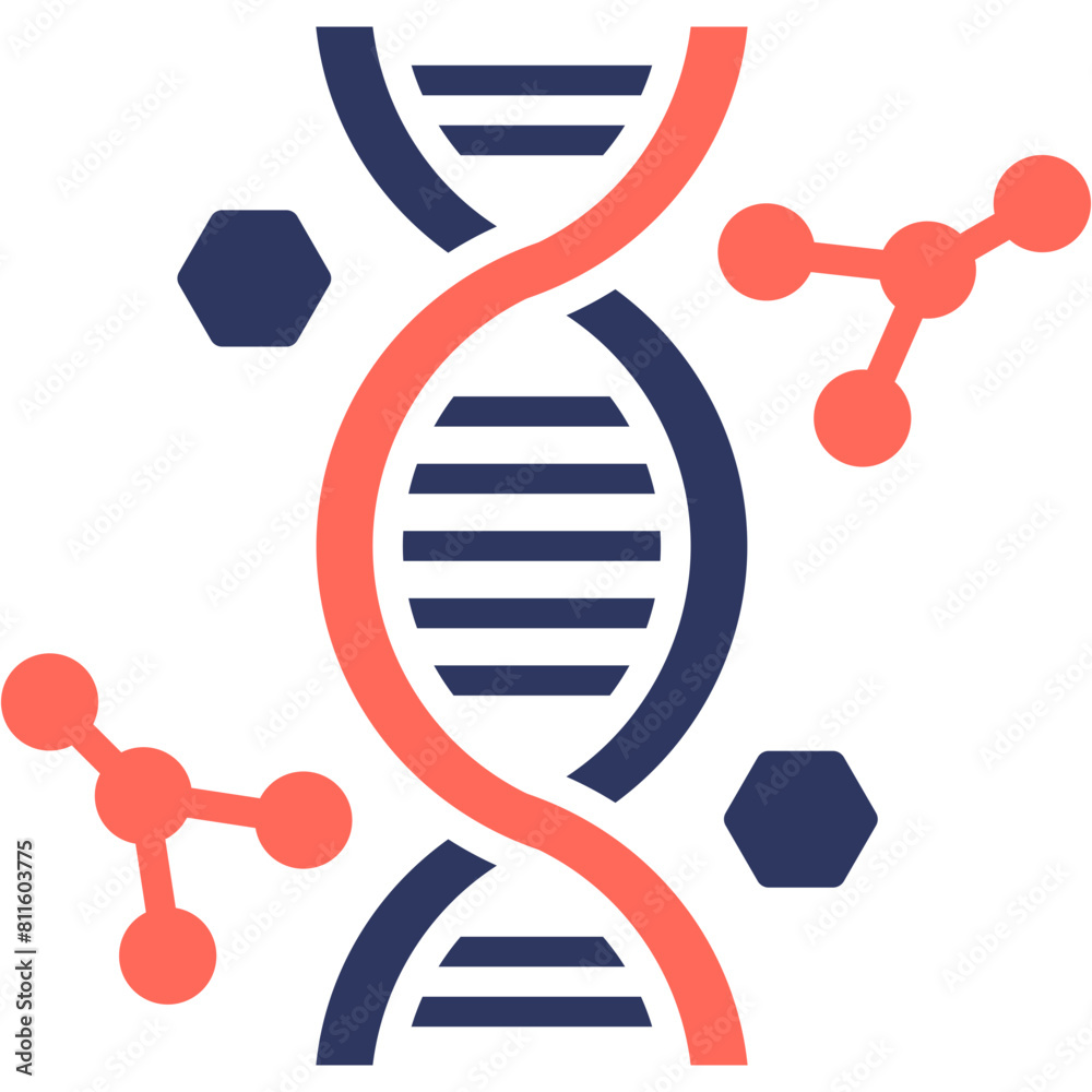 Dna Sequencing Icon Stock Vector | Adobe Stock