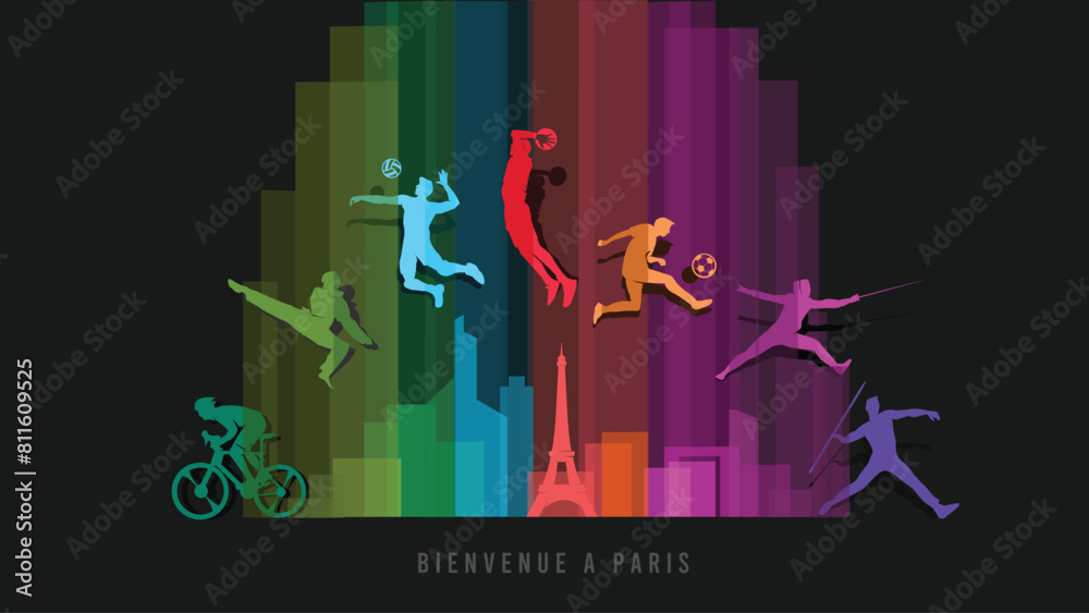 Great editable vector file of international multisport festival with ...