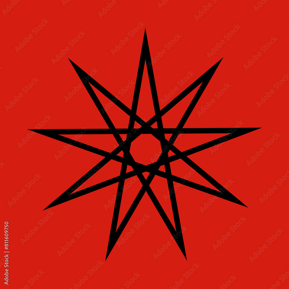 Vetor de Enneagram, Satanic Symbols, Medieval Occultism, Magic Stamps ...