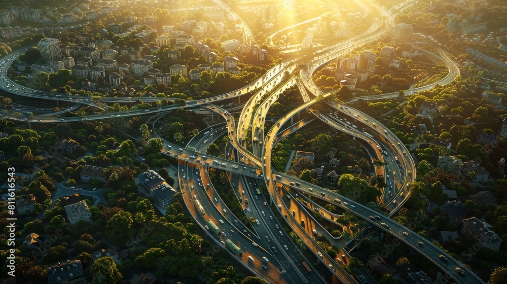 Urban and Street Scenes Infrastructure: A 3D copy space background ...