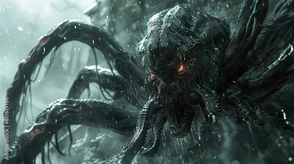 Cthulhu, Lovecraft, mythos, horror, creature, tentacles, cosmic ...