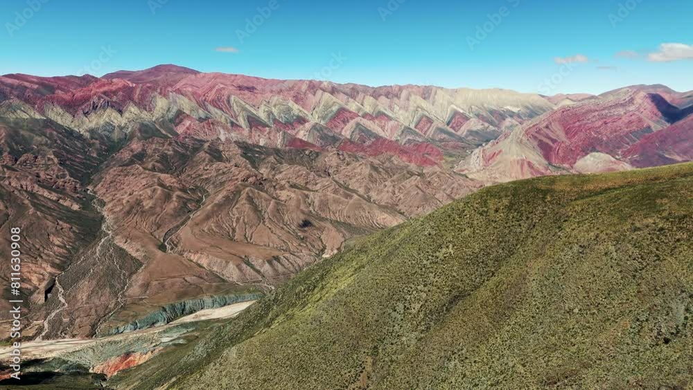 A breathtaking aerial view of the Hornocal, also known as Cerro de los ...