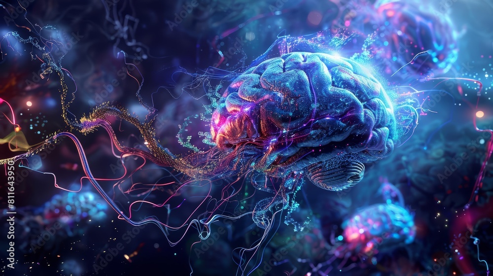 Explore the concept of artificial intelligence merging with biological ...