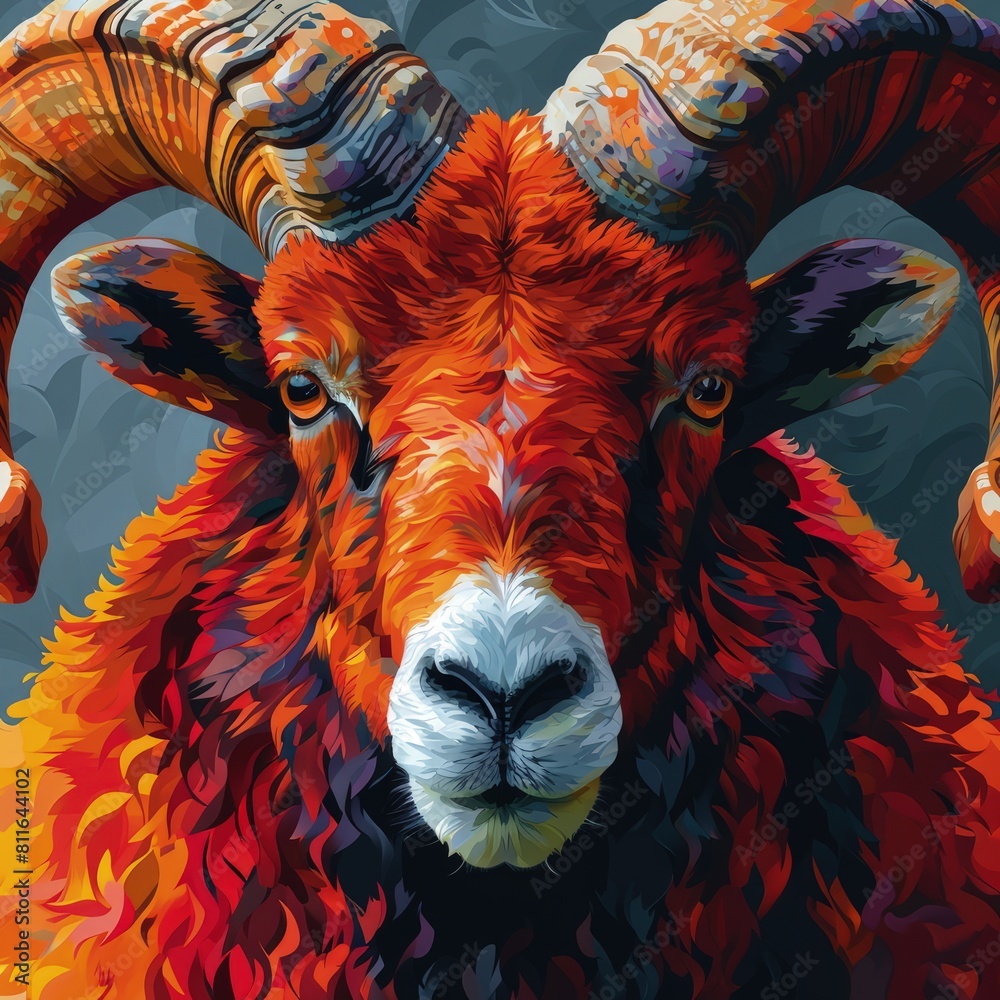 Zodiac Signs for Aries , vector, svg, flat, minimalistic animation ...