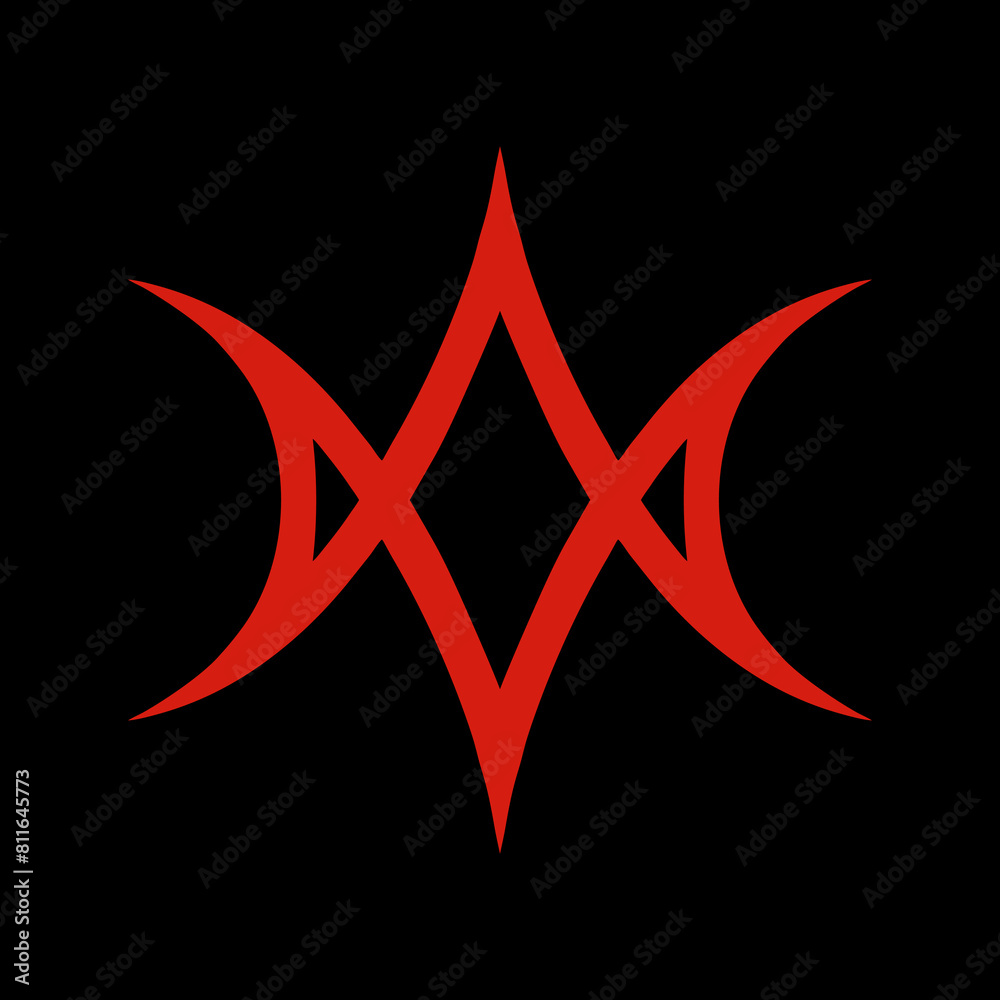 Unicursal Hexagram, Satanic Symbols, Medieval Occultism, Magic Stamps ...