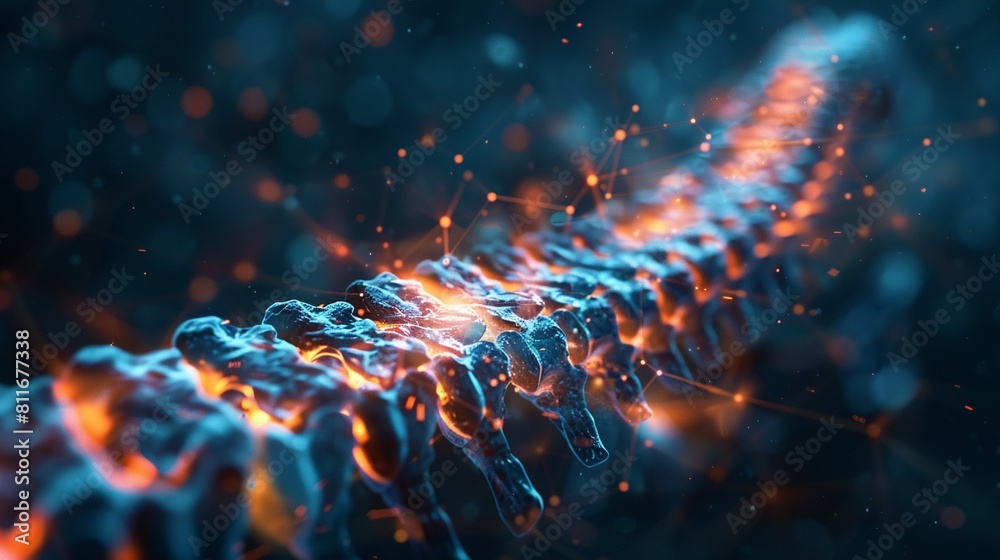 A visual guide to spine diagnosis progress, featuring dynamic graphics ...