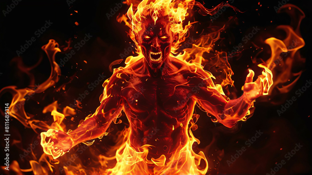 Devil, satan, demon, evil, lucifer, monster in hell and rage, super ...