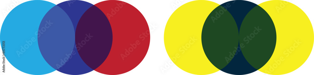 Venn diagram overlapping chart. Business presentation venn vector chart ...
