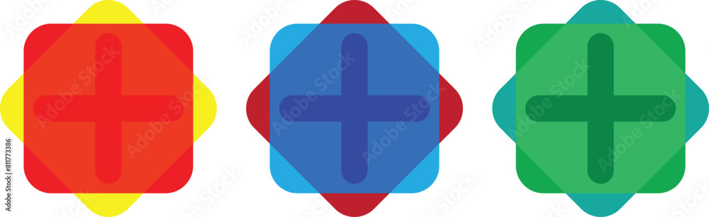 Venn diagram overlapping chart. Business presentation venn vector chart ...