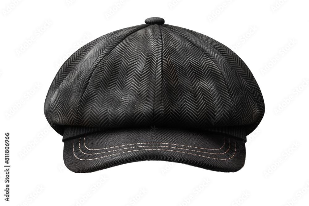 Men's head cap with a classic and timeless silhouette, isolated on ...