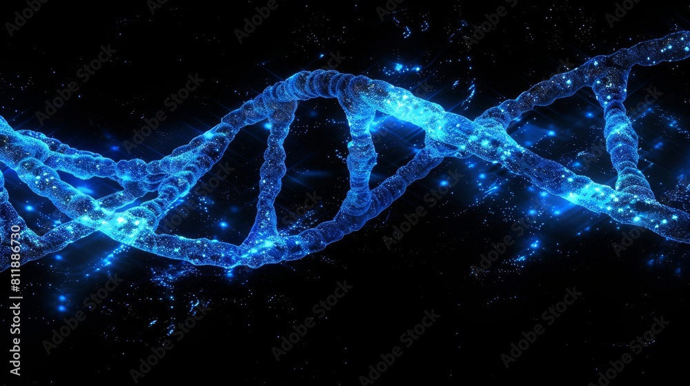 Glowing DNA double helix background ideas for science themes Stock ...