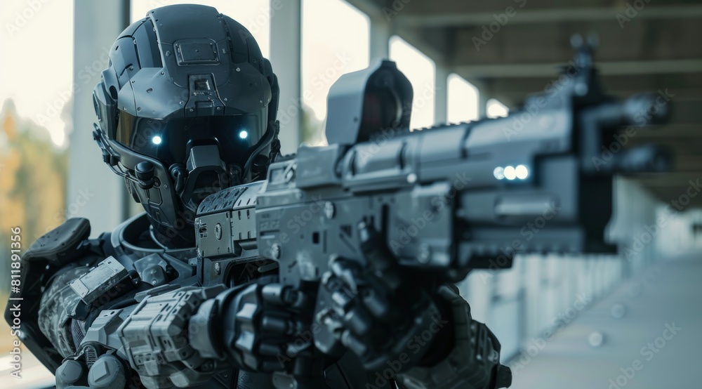 Special forces, unit with robot power vest suit State-of-the-art ...