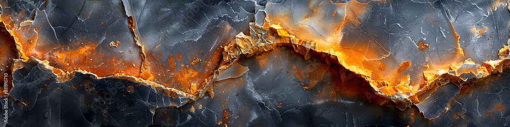 Dramatic Fractured Marble Texture Backdrop with Fiery Apocalyptic ...