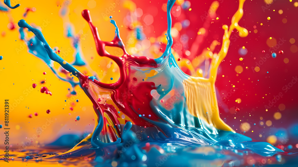 Paint Splash 8k Desktop Wallpaper Stock Photo | Adobe Stock