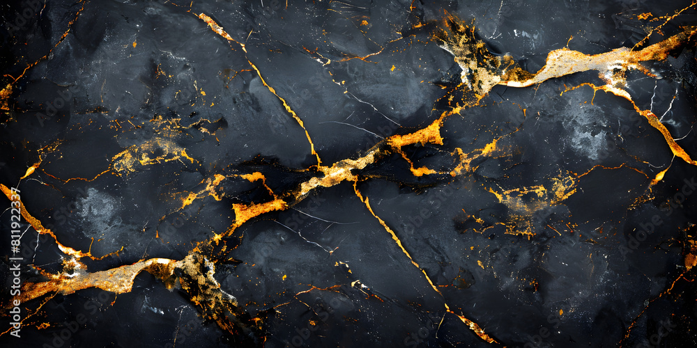 Captivating Marble Texture with Golden Fissures and Fractal-Like ...
