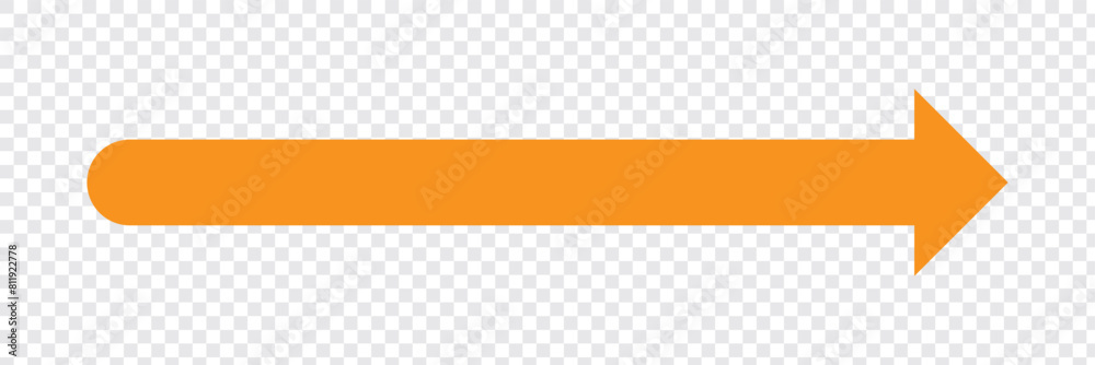Horizontal dual thin long straight double ended arrow. Contour isolated ...