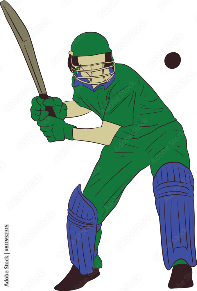 criket, cricketing, cricket ball, drawing, cricket drawing, batsman ...