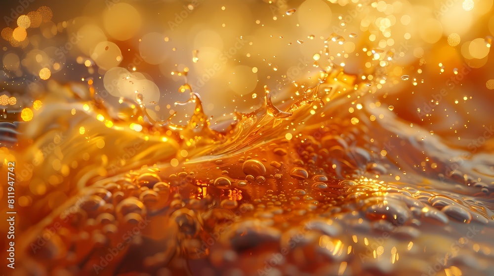 Intriguing macro view of a chemical concoction undergoing a reaction ...