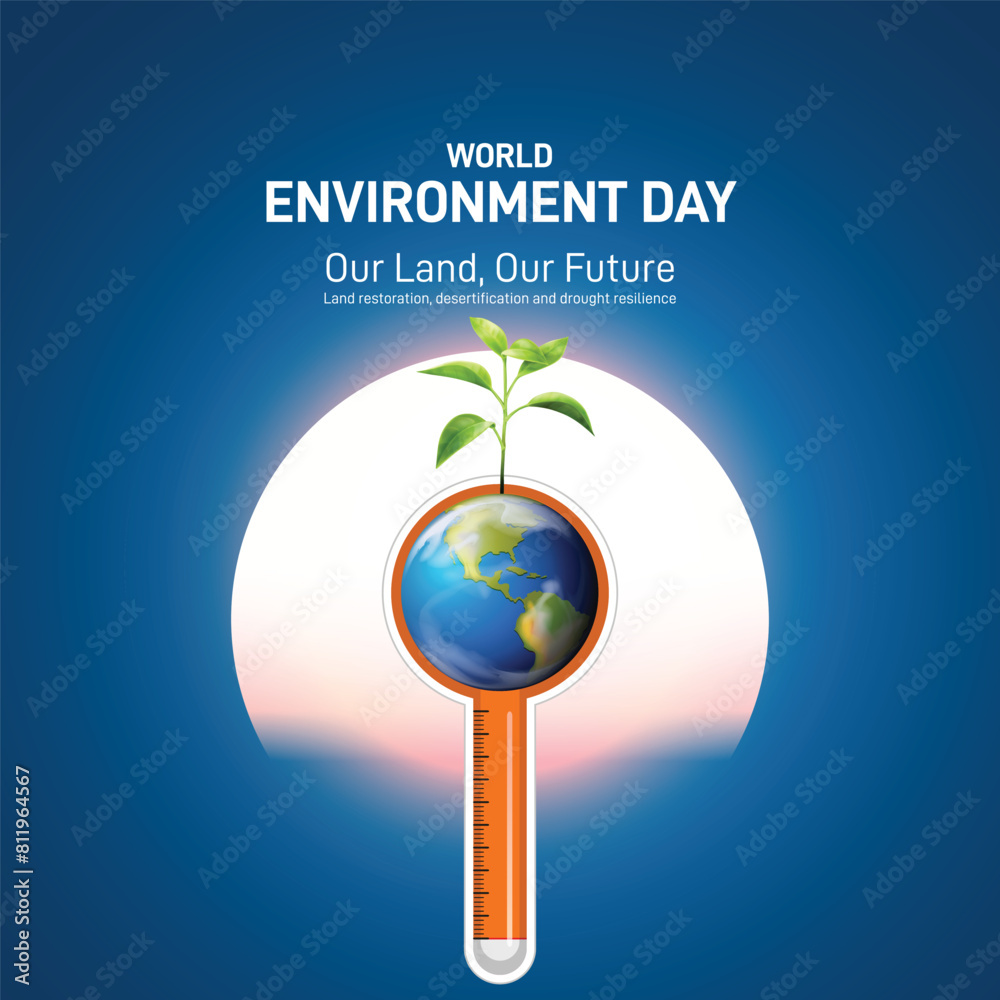 World Environment Day 2024 concept - Land restoration, desertification ...